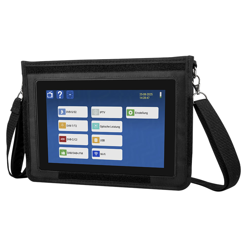 Megasat Satmessgerät HD 7 Combo V2 DVB-S2 Satelliten DVB-C DVB-T2 Messgerät 8,9" Display