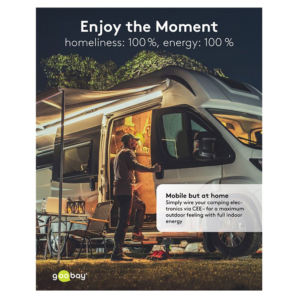 Goobay CEE-Adapterleitung CEE-Stecker auf 90° CEE-Kupplung ...