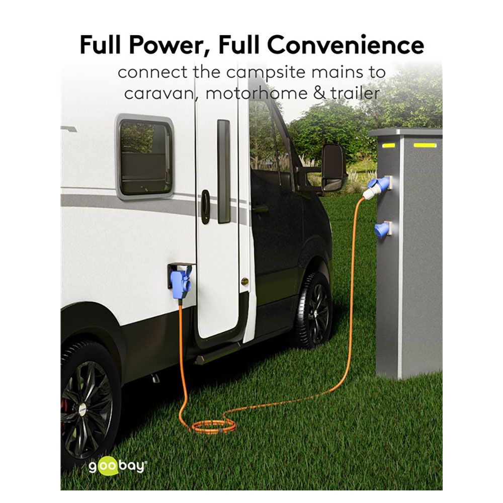 Goobay CEE-Adapterleitung CEE-Stecker auf 90° CEE-Kupplung ...